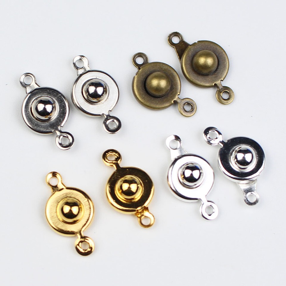 20pcs/lot Trailer Hitch Type Snap Fastener Connector Clasps for Jewelry ...