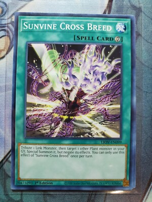 Yugioh! 3x Sunvine Cross Breed LIOV-EN099 Common 1st ed NM | eBay