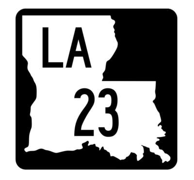 Louisiana State Highway 23 Sticker Decal R5750 Highway Route Sign | eBay