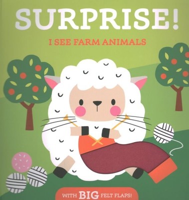 I See Farm Animals : With Big Felt Flaps, Hardcover by Little Genius ...