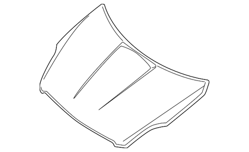 Genuine Nissan Hood Panel 65100-ZX00A | eBay