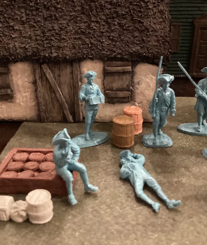 LOD Enterprises Plastic Figure Set LOD074 AMERICAN REVOLUTIONARY WAR ...