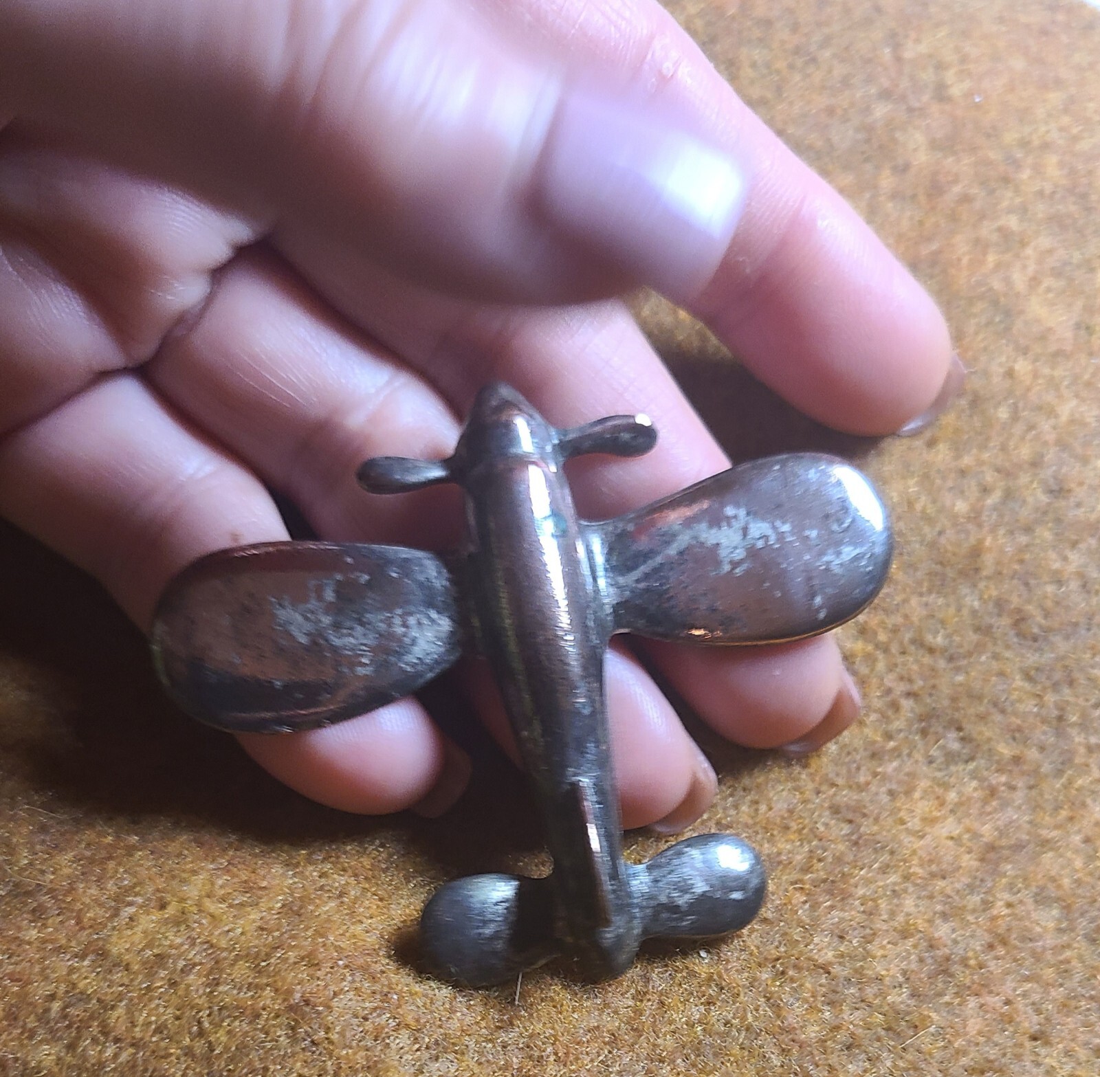 Vintage Airplane Pin - Gem