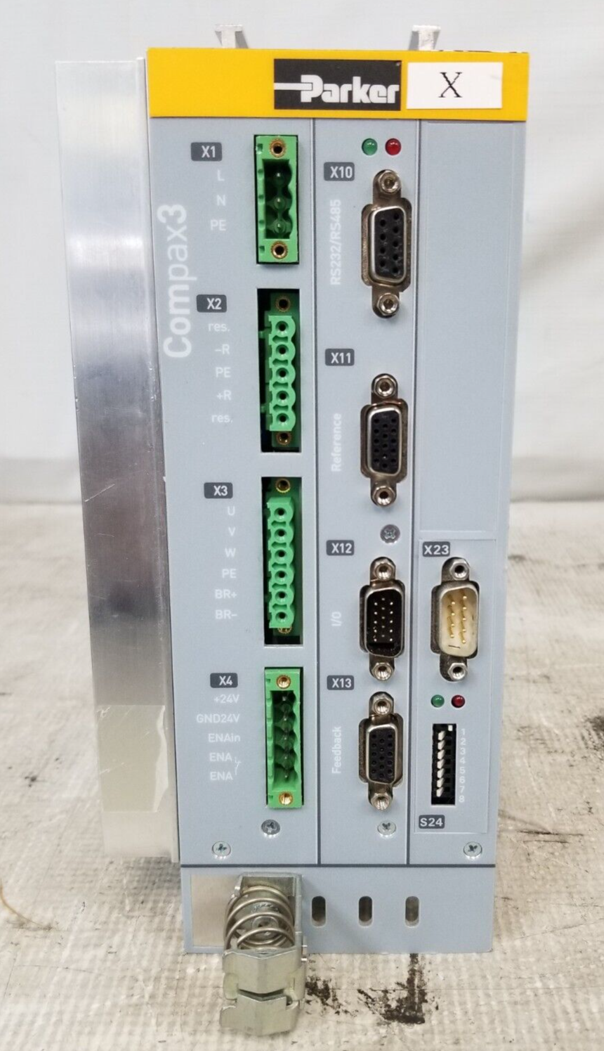 Parker Compax3 C3S063V2F12 I21 T11 M00 A04 / AC Servo Drive 1AC 230V ...