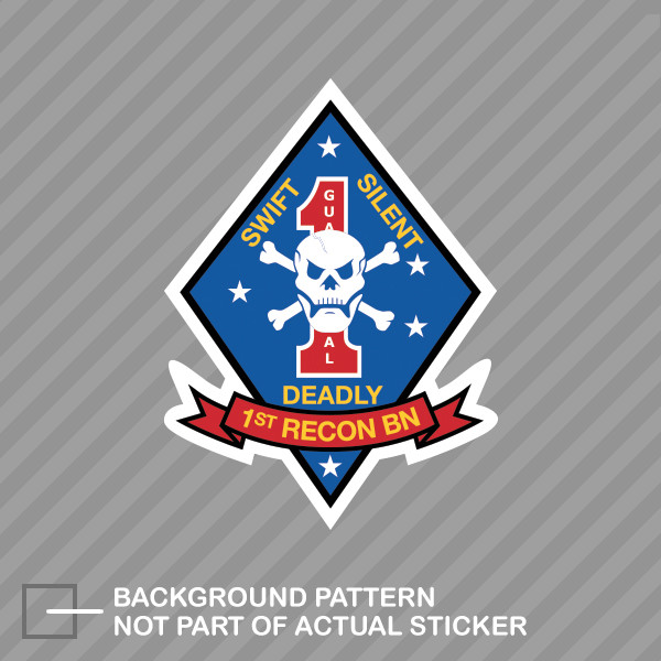 1st Recon Battalion USMC V2 Marine Sticker Decal Vinyl Marines Corp | eBay
