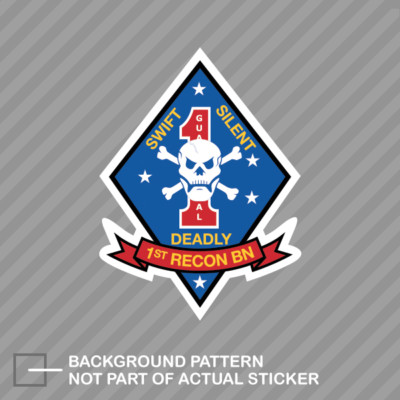 1st Recon Battalion USMC V2 Marine Sticker Decal Vinyl Marines Corp | eBay