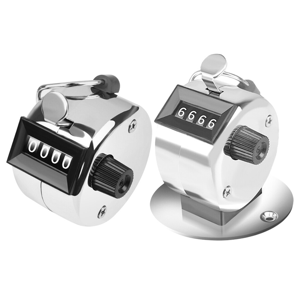 4 Digit Number Mini Portable Manual Press Tally Counter With Mechanical