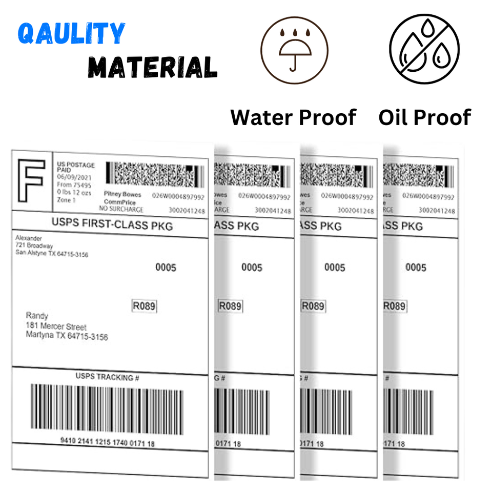 4x6 Direct Thermal Shipping Labels 500 Labels / Perforated- Easy to ...