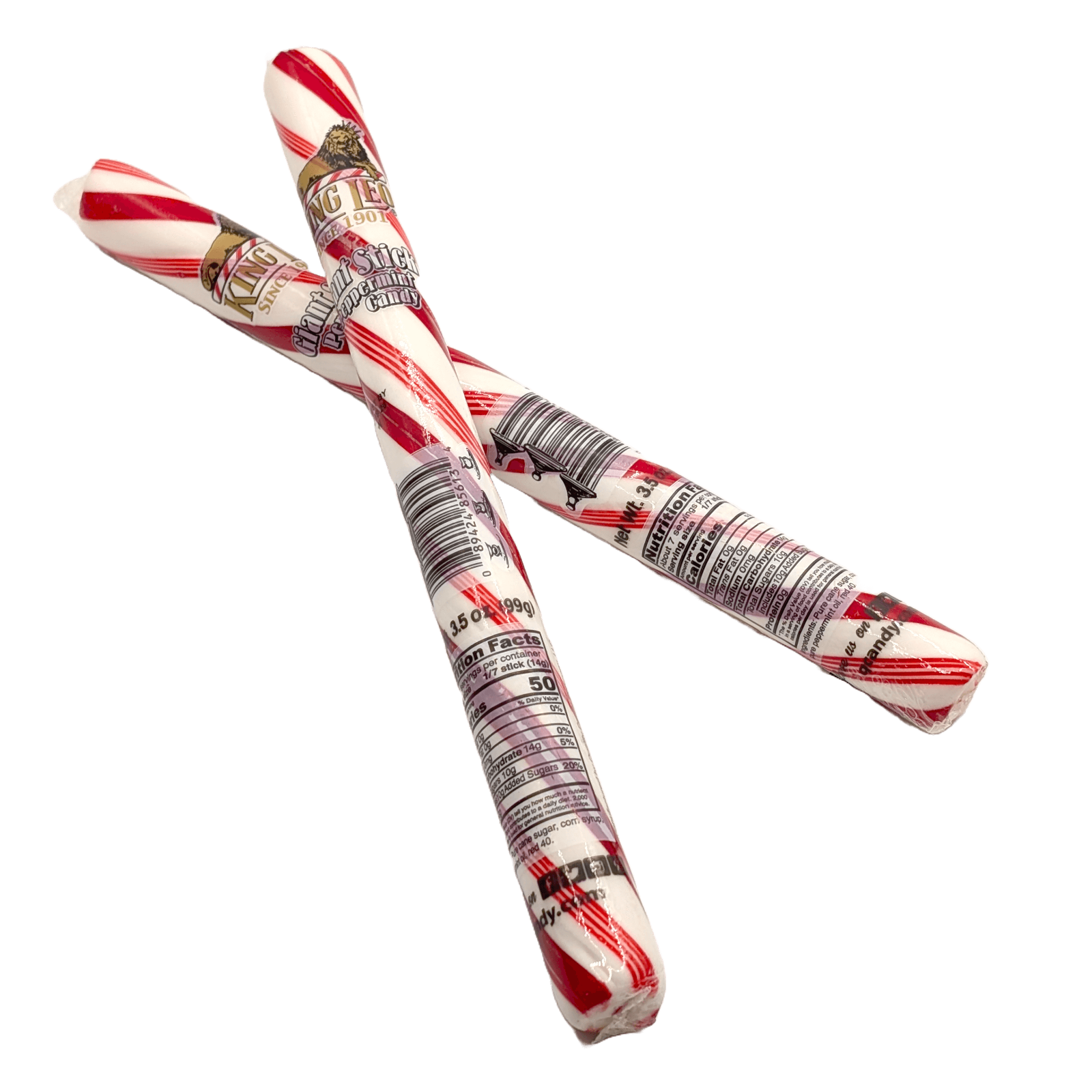 King Leo Giant Peppermint Sticks 3.5 oz - 2 Pack (2 Pieces Total) | eBay