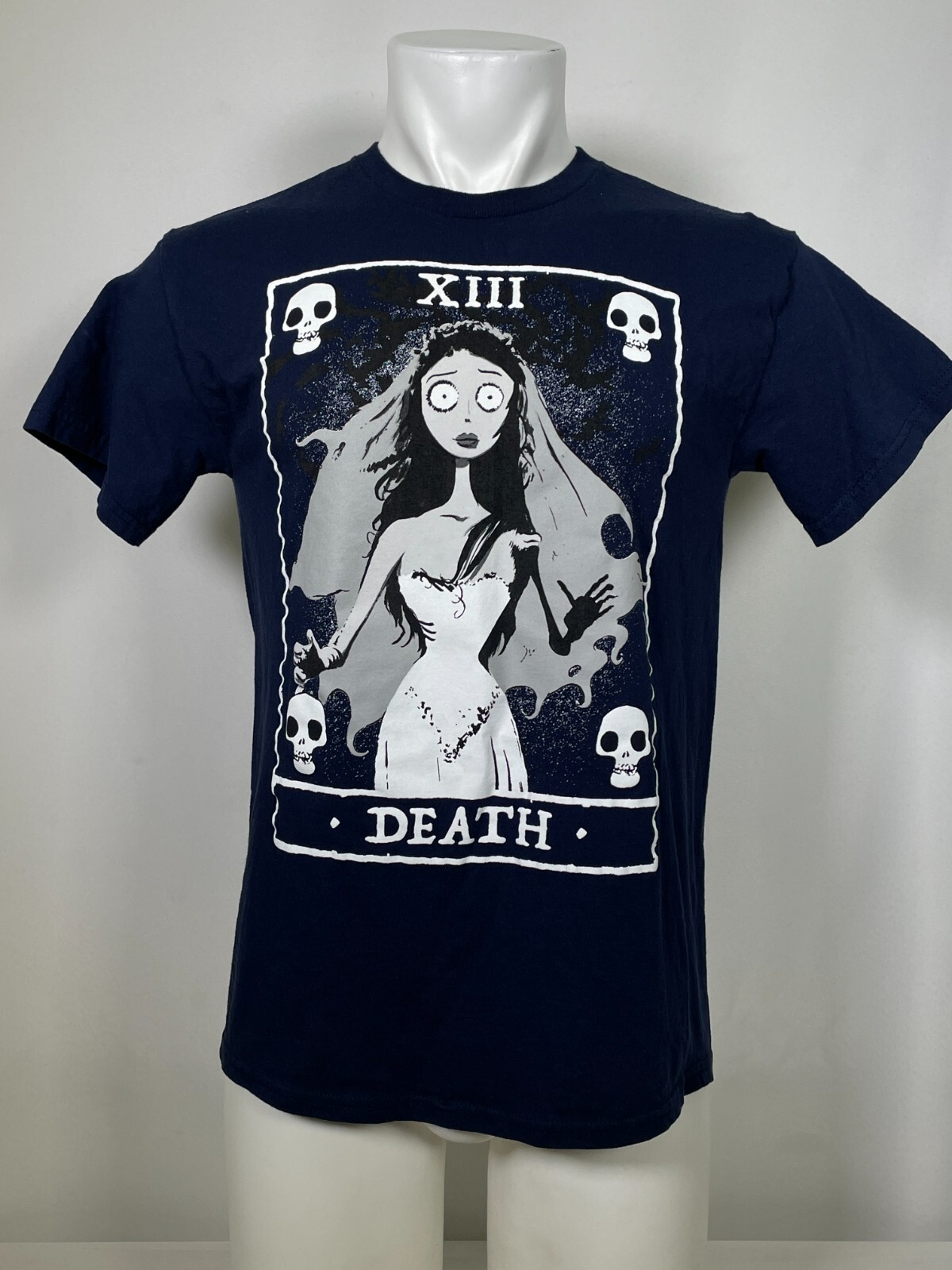 Corpse Bride Tim Burton Death Tarot Card Black T-Shir… - Gem