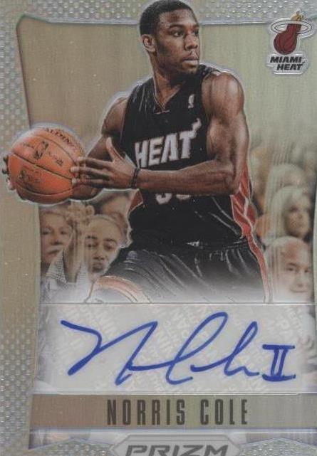 2012-13 Panini Prizm - Autographs Norris Cole #77 Silver Prizm /25 (AU ...