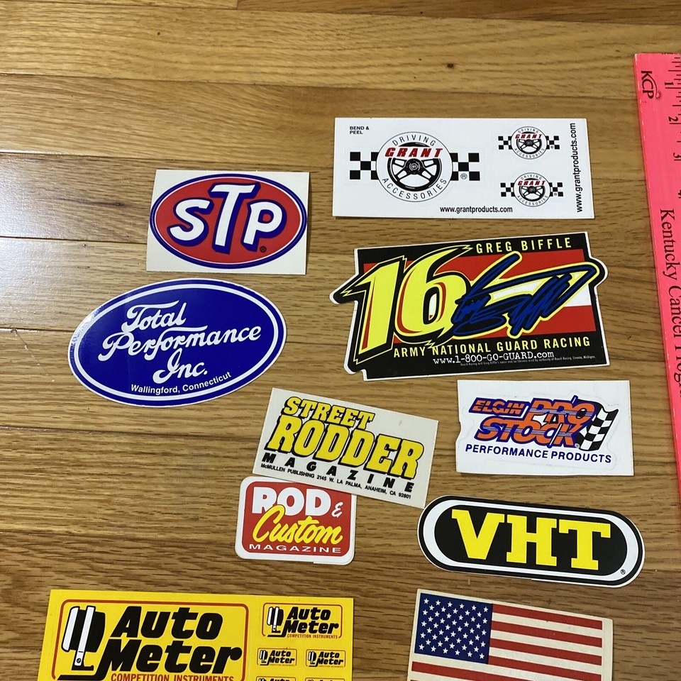 Huge Lot Of Modern And Vintage Hot Rod Stickers Automotive Racing ...
