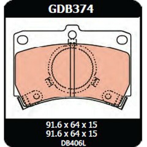 Fits Ford Capri Barchetta 1992-1994 TRW Front Disc Brake Pads GDB374 ...