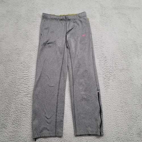Nike Pants Womens Small Gray Livestrong Spellout Pink Swoosh Therma Fit ...