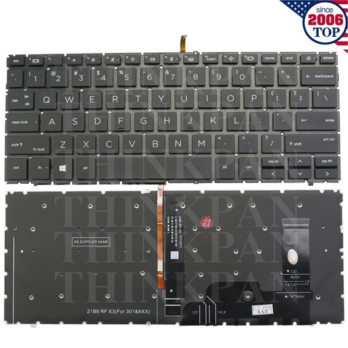 New US keyboard Backlit for HP EliteBook 830 G9 G10 835 G9 840 G9 G10 ...
