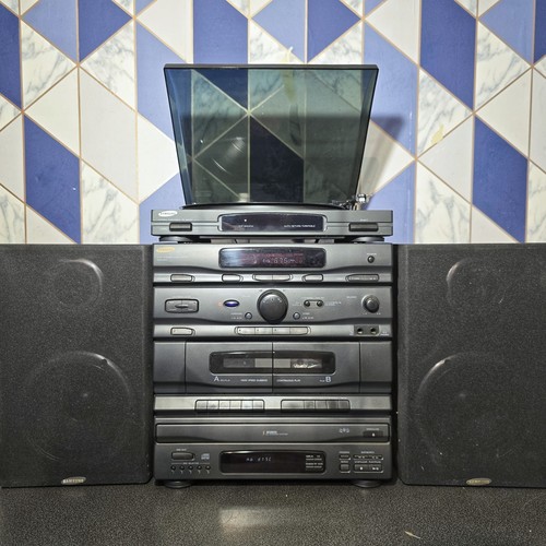 Samsung SCM-8300 Hifi Stereo CD Tuner, Tape, Turntable w/ Speakers ...