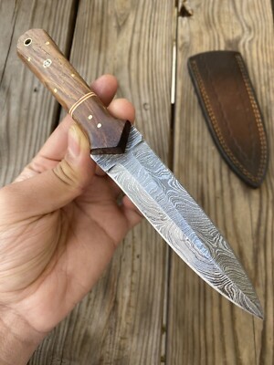 Double-Edged V42 Military Damascus steel Dagger boot Tactical Knife ...