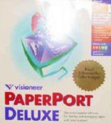 PaperPort 5 Deluxe PC CD scan paper documents convert image to editable ...