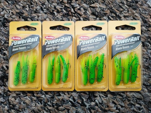 (4) Berkley Powerbait Atomic Teasers 1/16 oz Tube Jig Fishing Lures Lot ...