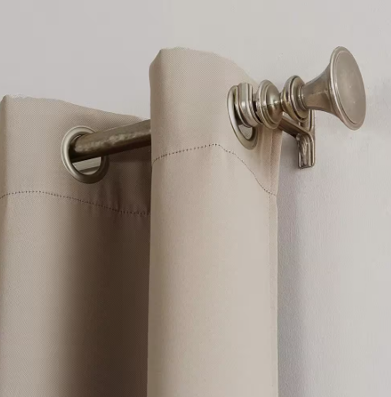 Sun Zero Stone Woven Thermal Blackout Window Curtain - 40 in. W x 95 in ...