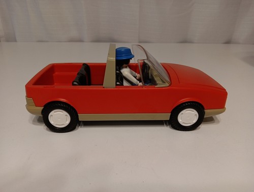 Vintage 1986 Geobra Playmobil Red Convertible Sports Car With Figure | eBay