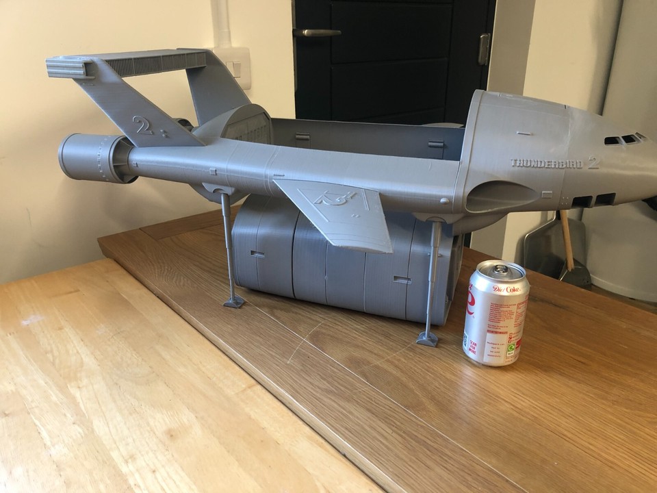 Thunderbird 2 model - VERY LARGE 32" long approx - 3d printed | eBay UK