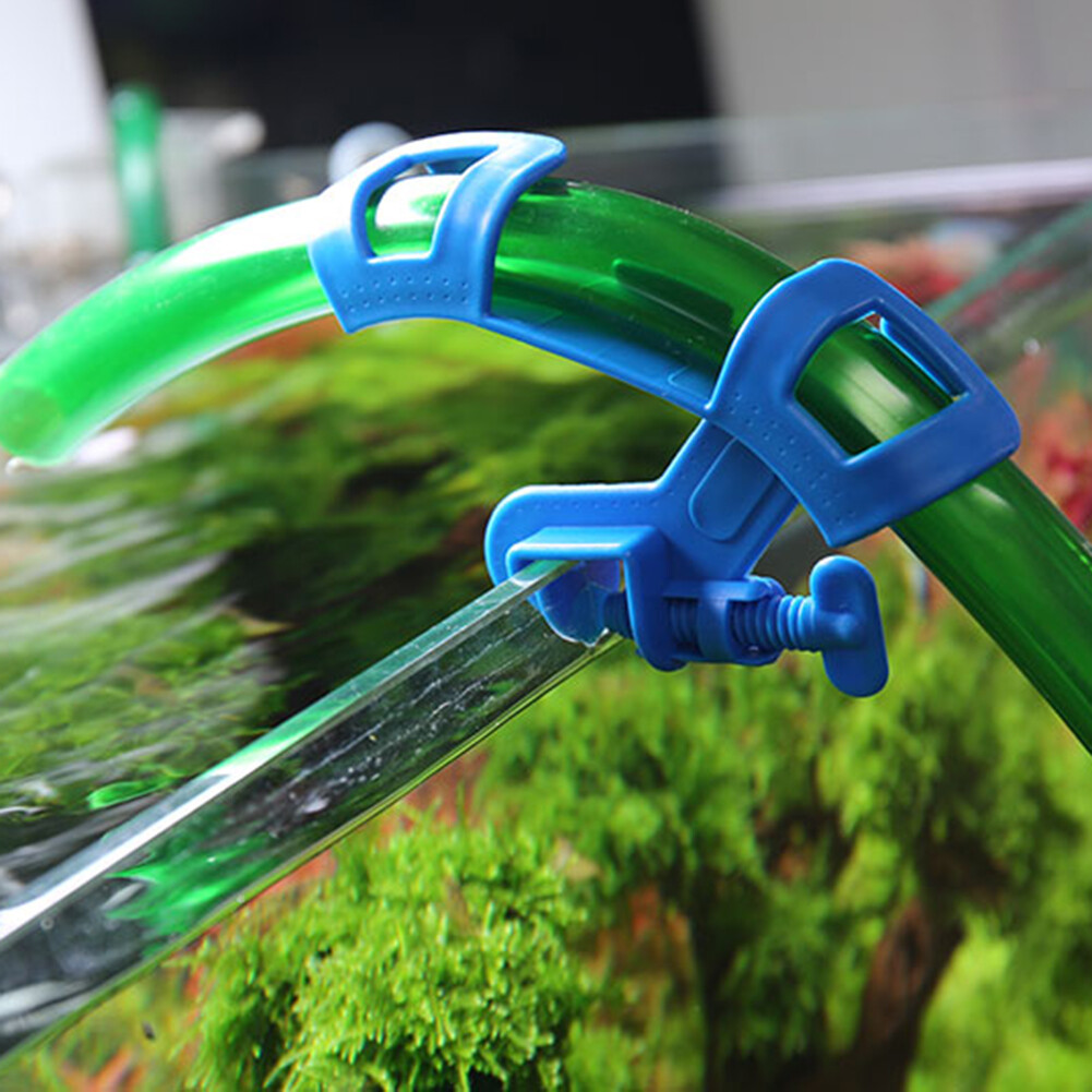 Fish Tank Water Change Fixing Clamp Aquarium Filtration Hose Bracket ...