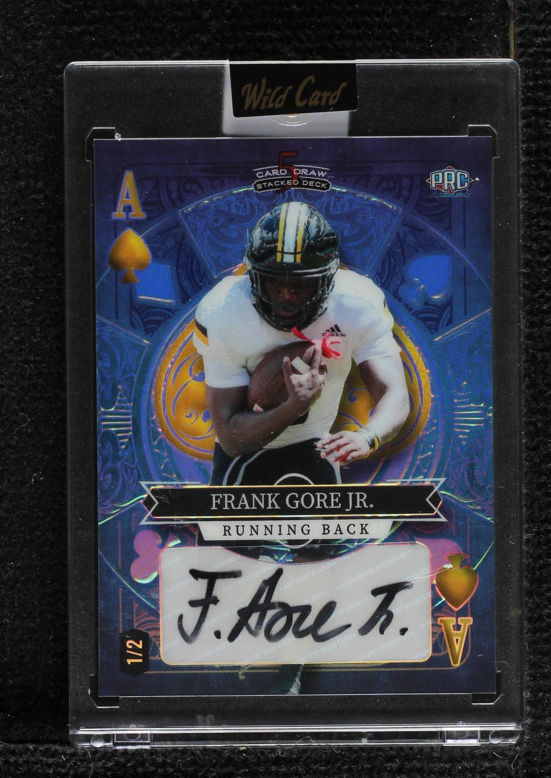 2023 Wild Card 5 Card Draw Stacked Deck - Ace of Spades Autographs Blue ...