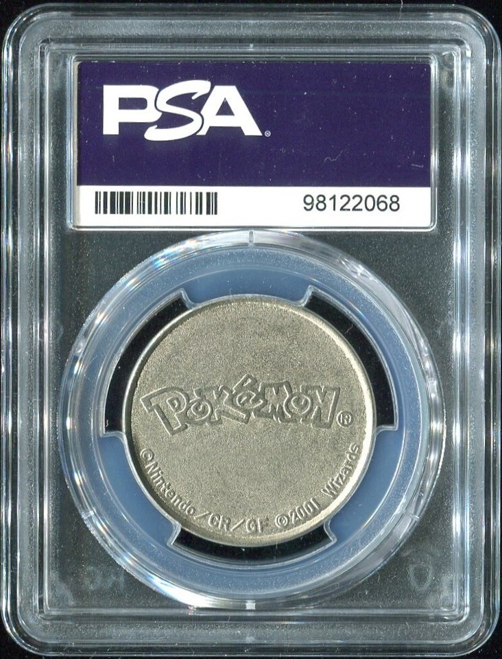 Lugia Metal Coin PSA 9 Pokemon Neo 2000-2003 Deck Promo With Copyright ...