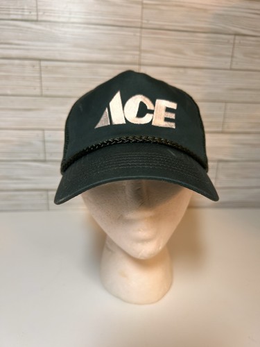 Vintage Ace Hardware Trucker Hat Cap Snapback Green White Patch 80s 90s ...