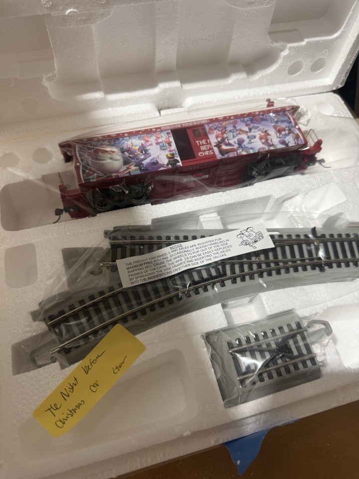 🚂READ DESCRIPTION Hawthorne Rudolph’s Xmas Village COMPLETE Train SET ...