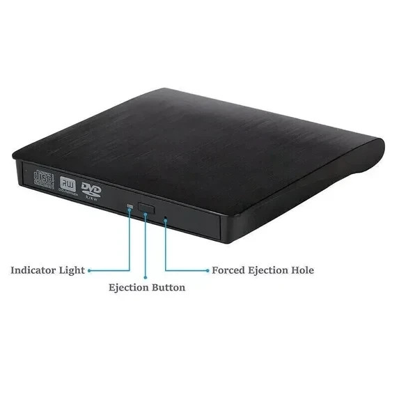 Slim External CD/DVD ROM Drive USB 3.0 Player Reader for Laptop PC Mac ...