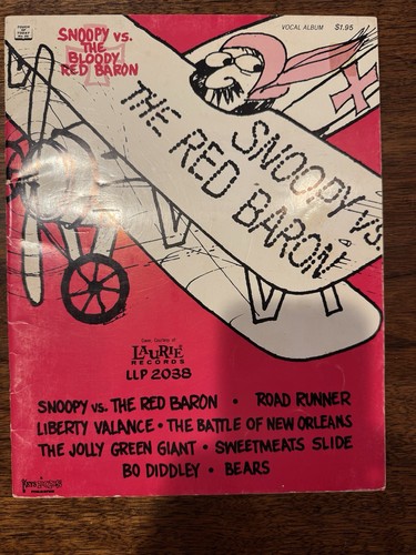 Snoopy Vs The Red Baron Sheet Music Song Book | eBay