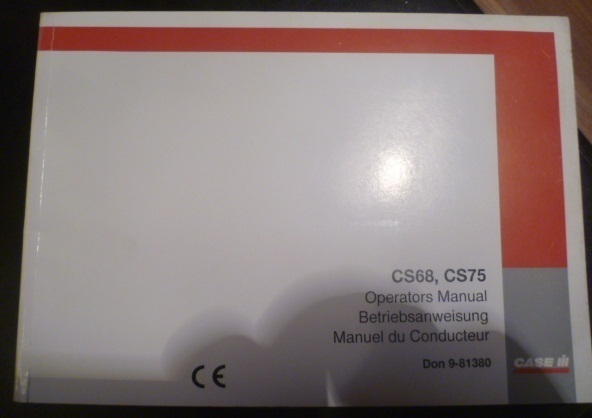 Case Traktoren CS 68 + CS 75 Betriebsanleitung | eBay.de