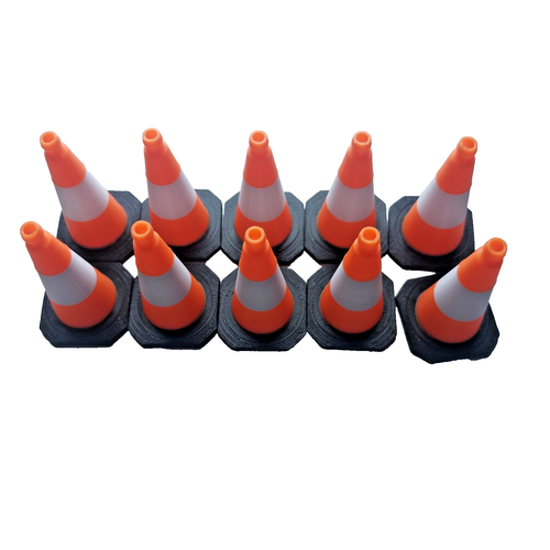 1/10th Scale Traffic Cones Orange And White Crawler Drift Track Rc Car ...