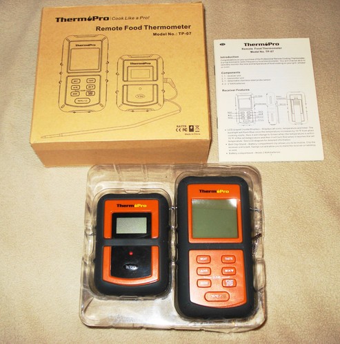 Therm Pro Remote Food Thermometer Model TP-07 Oven BBQ | eBay