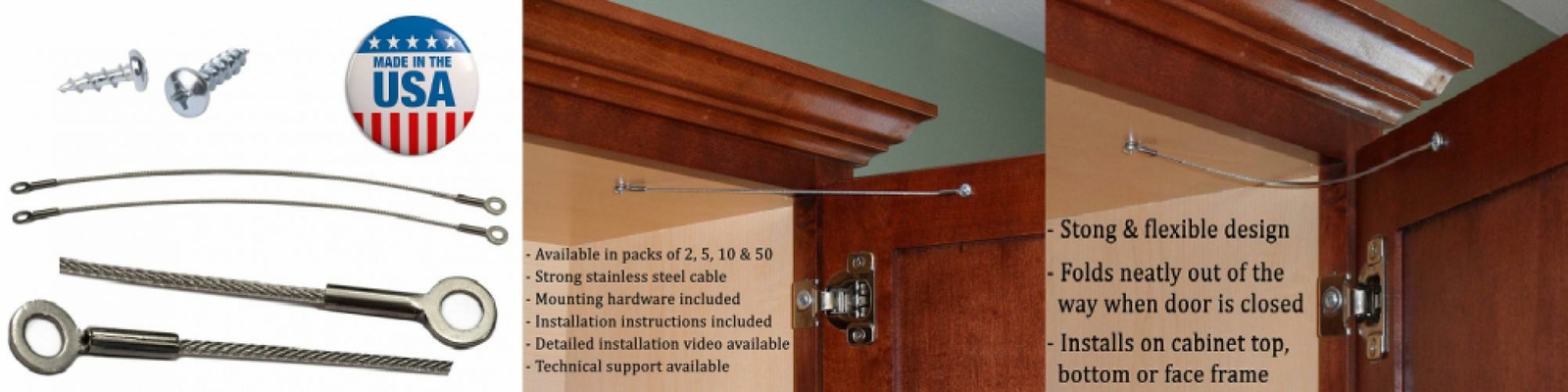 Stainless Steel Cabinet Door Restraint Kit (Packs of 5 Pack, | eBay