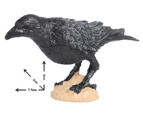 7.5cm Crow Plain Bird PVC Toy Wild Animal Figure Doll Kids Gift | eBay