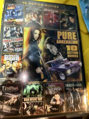 PURE ADRENALINE - 10 ACTION MOVIES (DVD) Brand NEW FACTORY SEALED | eBay