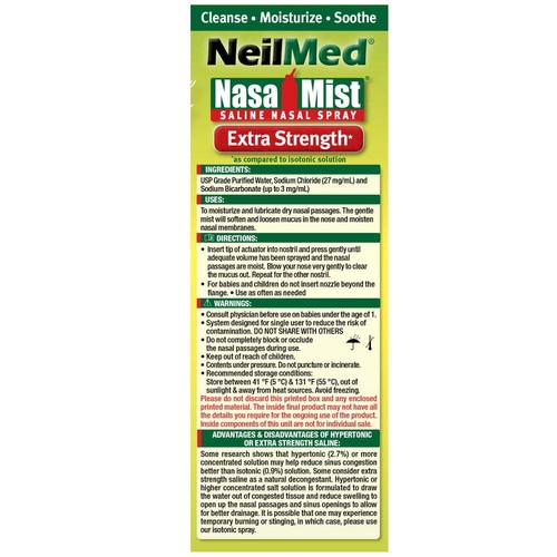 Neilmed Pharmaceuticals NeilMed Nasa Mist Nasal Spray, 4.2 fl oz | eBay
