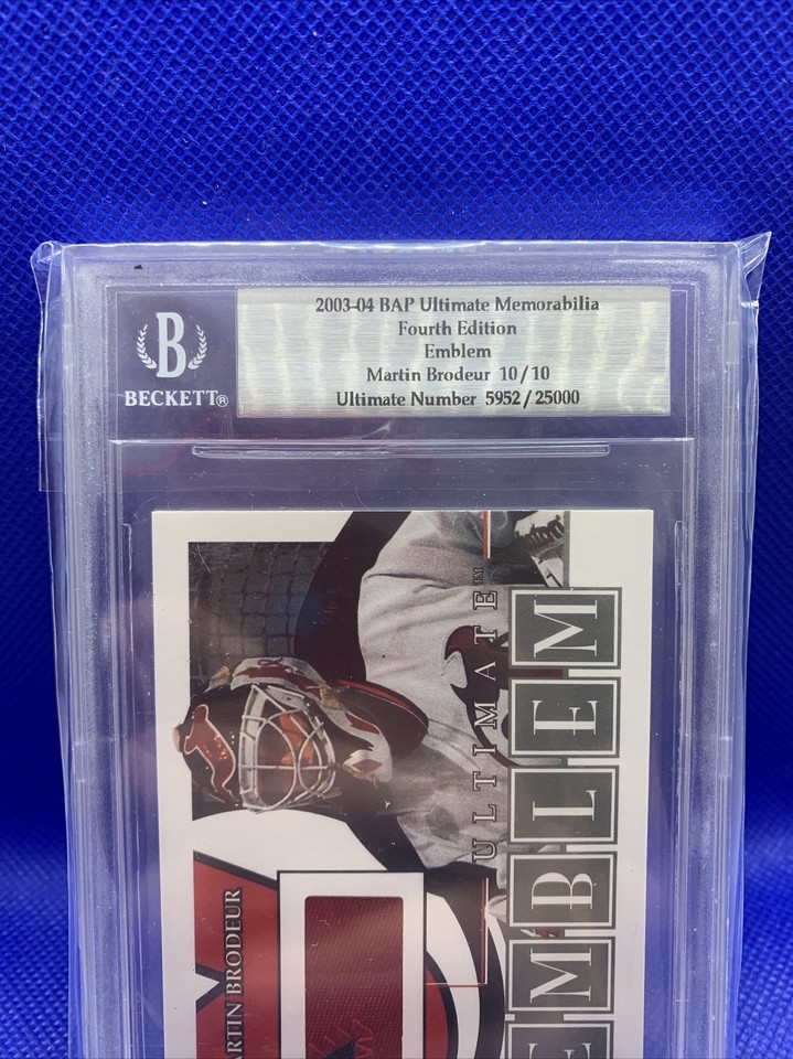 2003-04 BAP Ultimate Memorabilia Fourth Edition Emblem 10/10 Martin ...