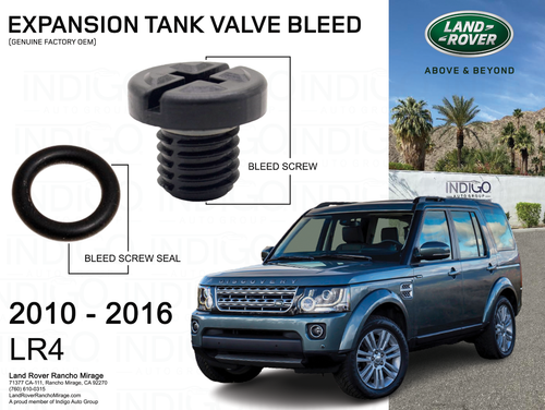 2010-16 LAND ROVER LR3 EXPANSION TANK VALVE BLEED (LR4-LR055301 + LR4 ...