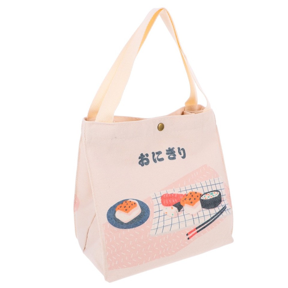 1Pc Japanese Lovely Lunch Insulation Bag Portable Women Canvas Bag ...