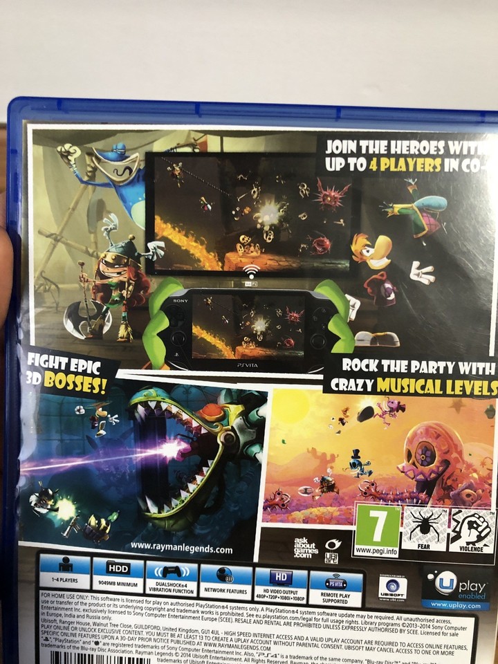 Rayman Legends PS4 Game (PlayStation 4, 2014) with Manual | eBay UK