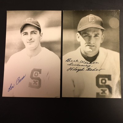 FLoyd Baker Signed Vintage Postcard Chicago White Sox JSA Precertified ...