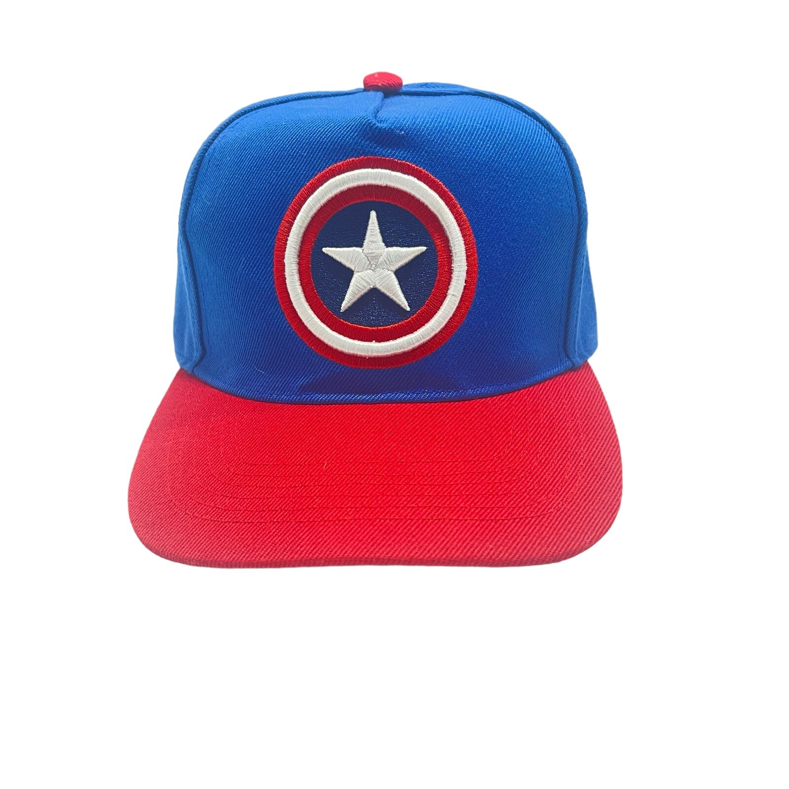 Marvel Captain America Shield Blue & Red Snap Back One Size Hat Cap ...