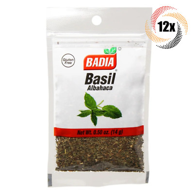 12x Bags Badia Basil Seasoning | .5oz | Gluten Free, No MSG & Kosher | eBay