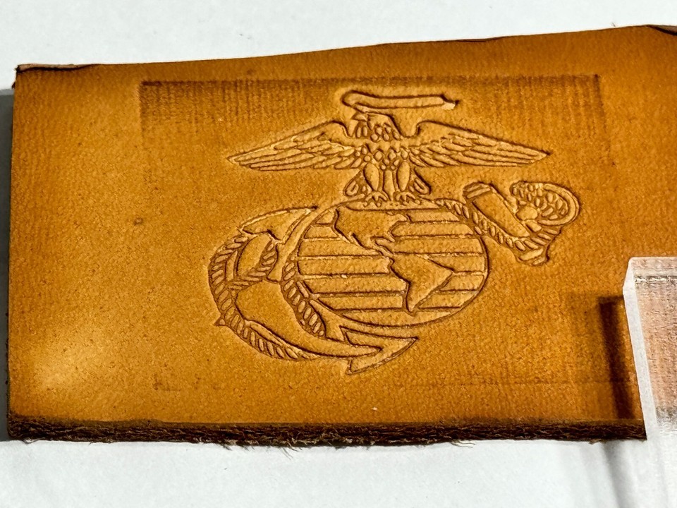 USMC EGA Eagle Globe Anchor Leather Stamp - Acrylic US Marines | eBay