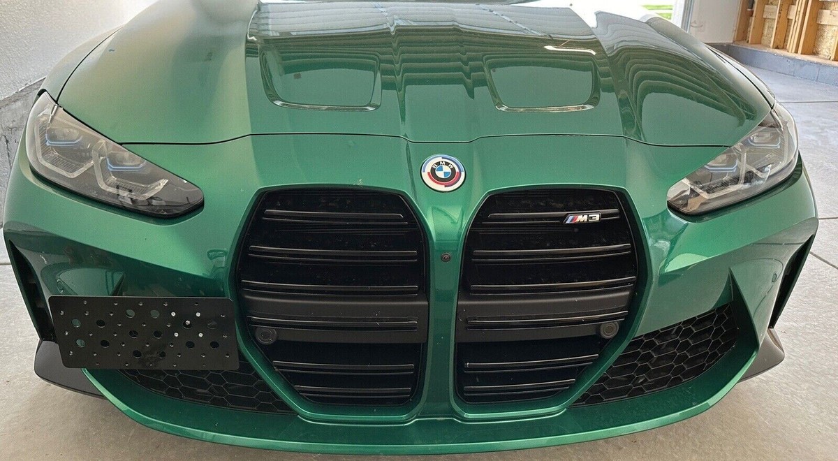 EOS Plate For 21-Up BMW G80 M3 | Full Sized Tow Hook License Plate ...