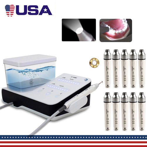 Dental WirelessUltrasonic Piezo LED Scaler Touch Control / 1-10 LED ...